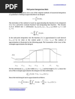 Rectangular Rule For Numerical Integration Pdf Integral