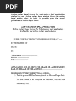 Bail Application Format: Section 437 CRPC | PDF | Bail | Public Sphere