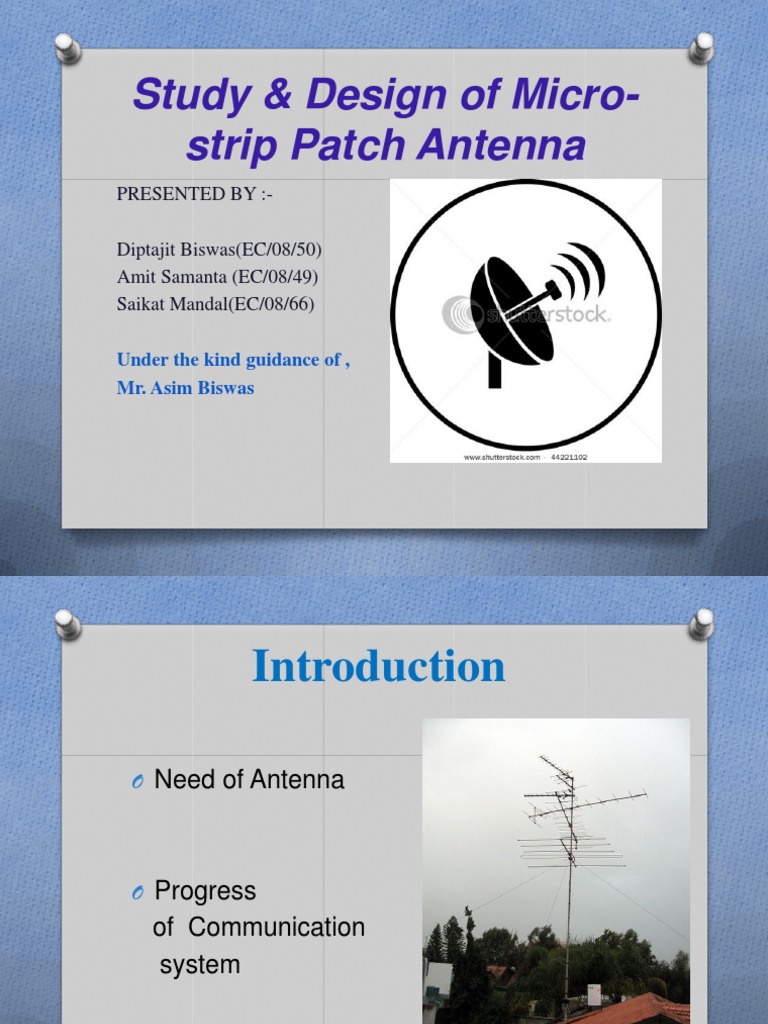 Micro Strip Antenna _ Microstrip Antenna: An Overview and Its ...