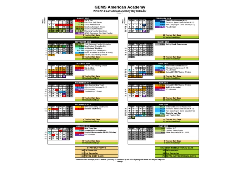 Joplin Schools Academic Calendar 2024-25 | PDF
