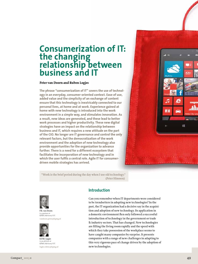 Consumerization of IT: The Changing Relationship Between Business and ...