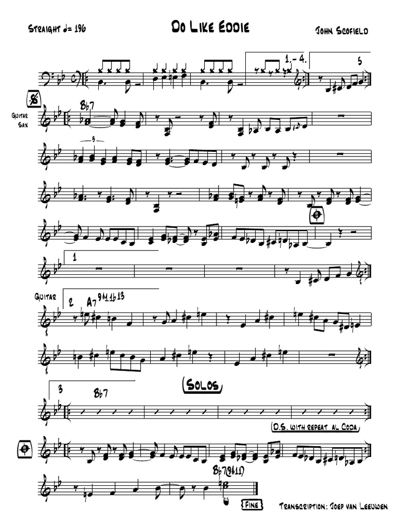 Do Like Eddie - John Scofield | PDF