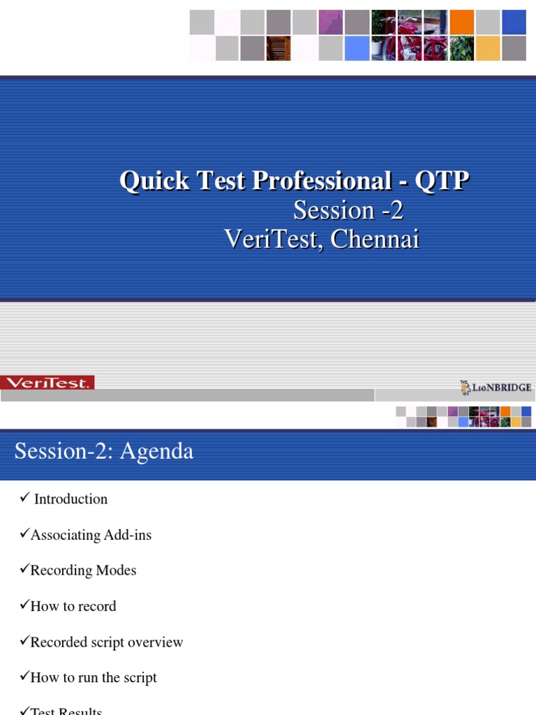 QTP Training Session2-Record and Run | PDF | Dialog Box | Scripting Language