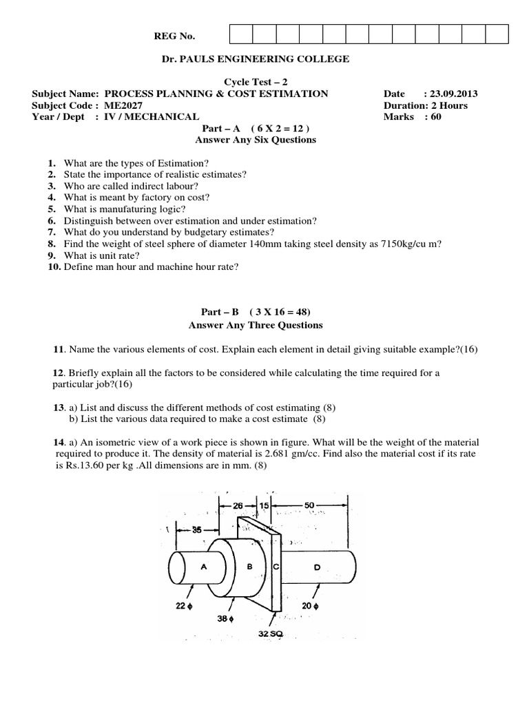 Process Planning Cost Estimation Pdf Factory Cost