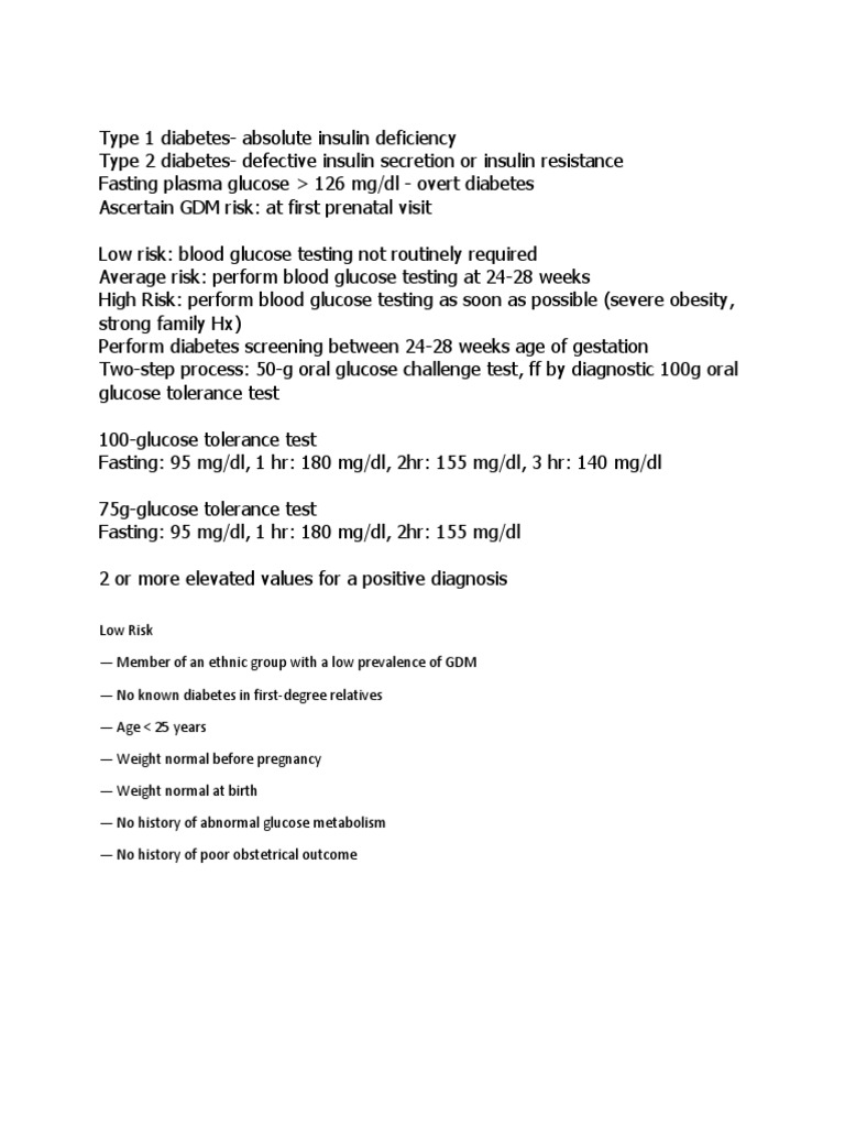 Diabetes Notes For Powerpoint | PDF