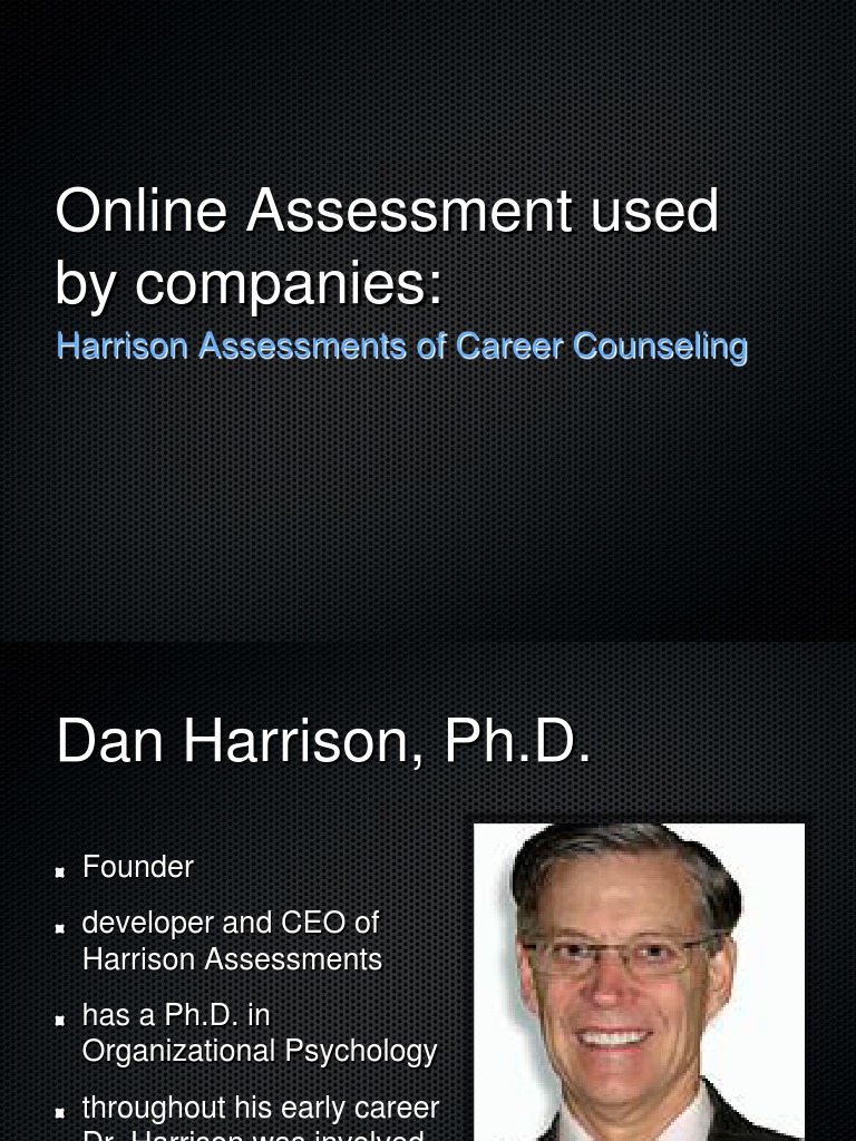 Harrison Assessment | PDF | Recruitment | Employment