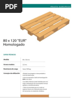 Especificaciones Pallet CHEP B0806A 09ene2020 | PDF