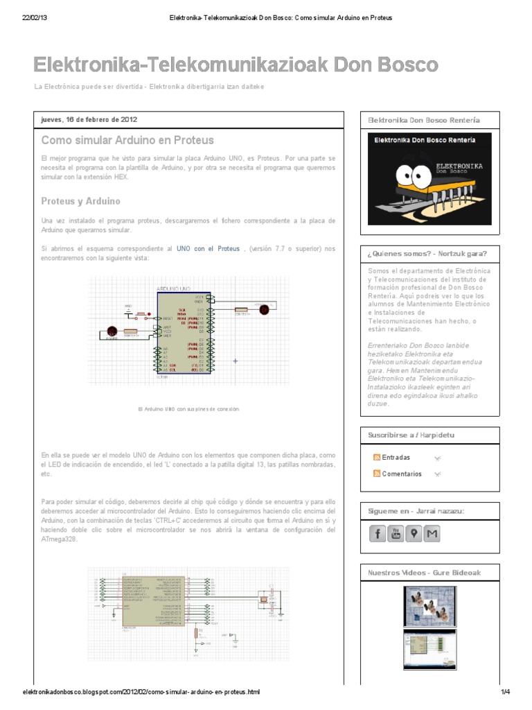 Simular Arduino en ProteusSimular Arduino en Proteus | PDF | Arduino ...