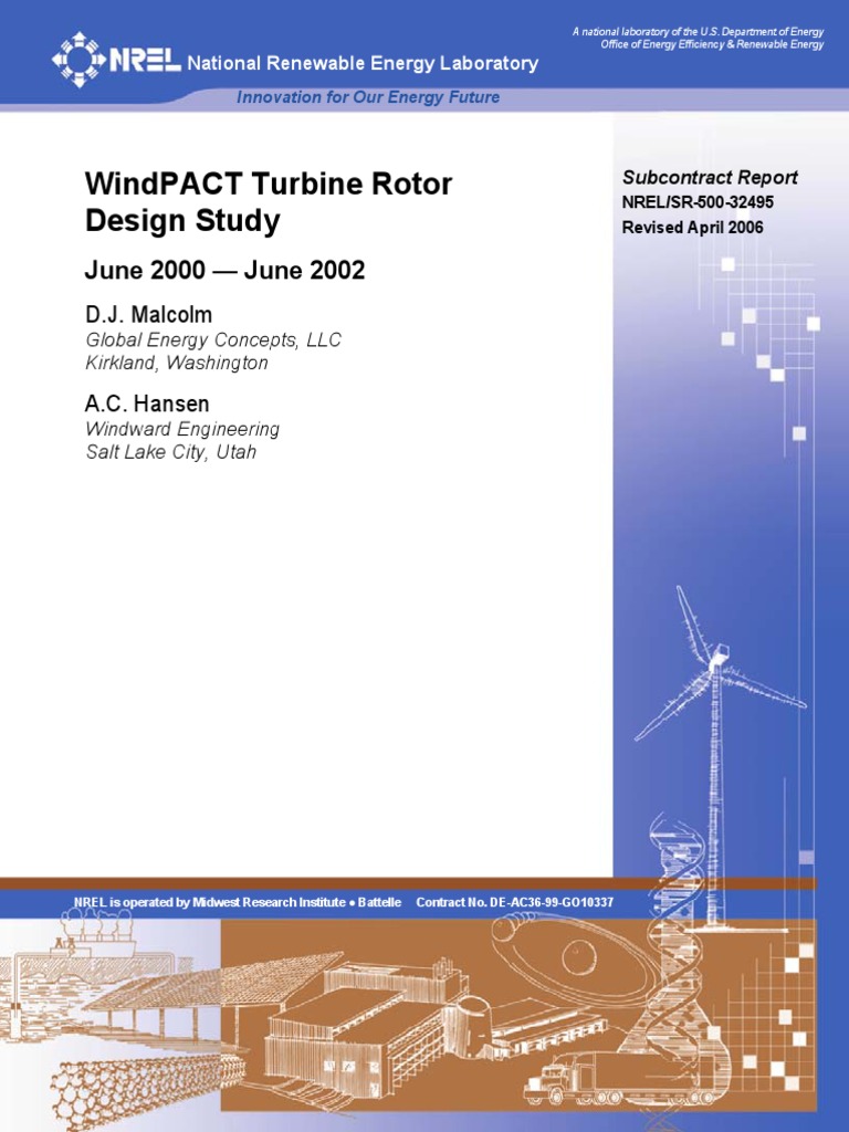 Turbine Rotor Design Study | PDF | Wind Power | Wind Turbine