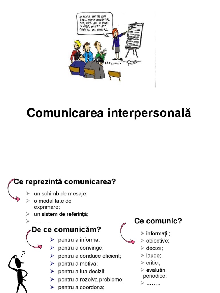 Comunicarea Interpersonala | PDF