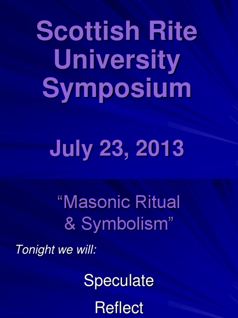 2013 07 23 Masonic Ritual Symbolism | PDF | Freemasonry | Western ...