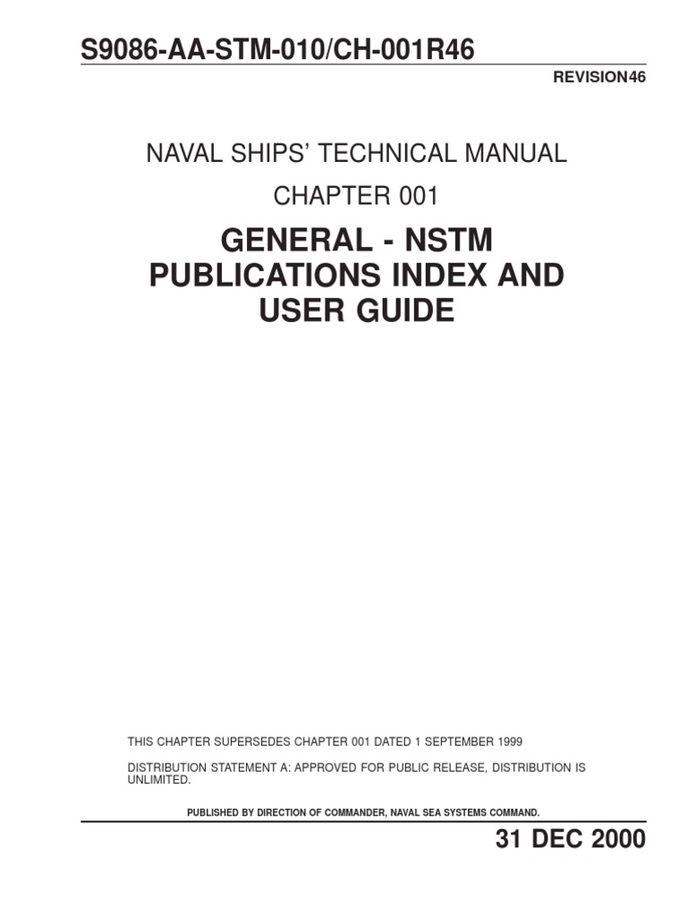 General - NSTM Publications Index and User Guide: S9086-AA-STM-010/CH ...