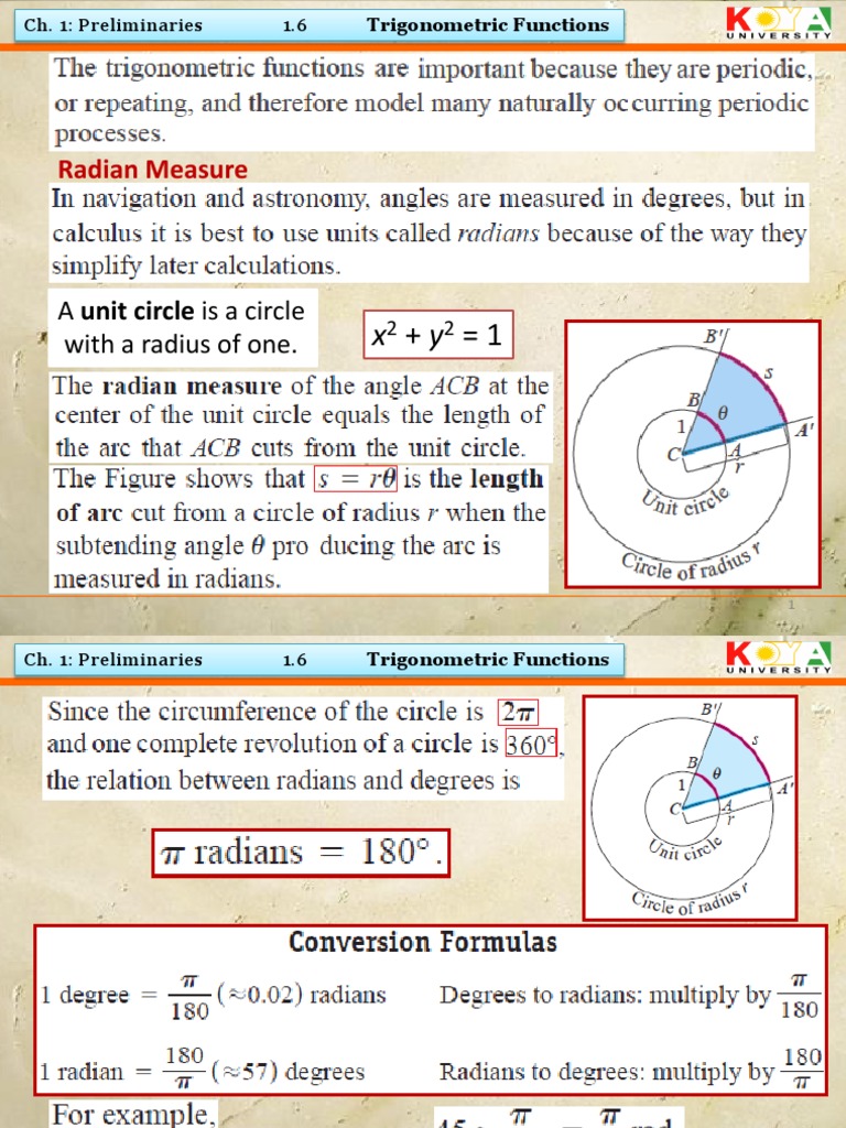 1 6 Trigonometric Functions Pdf Trigonometric Functions Euclidean Plane Geometry
