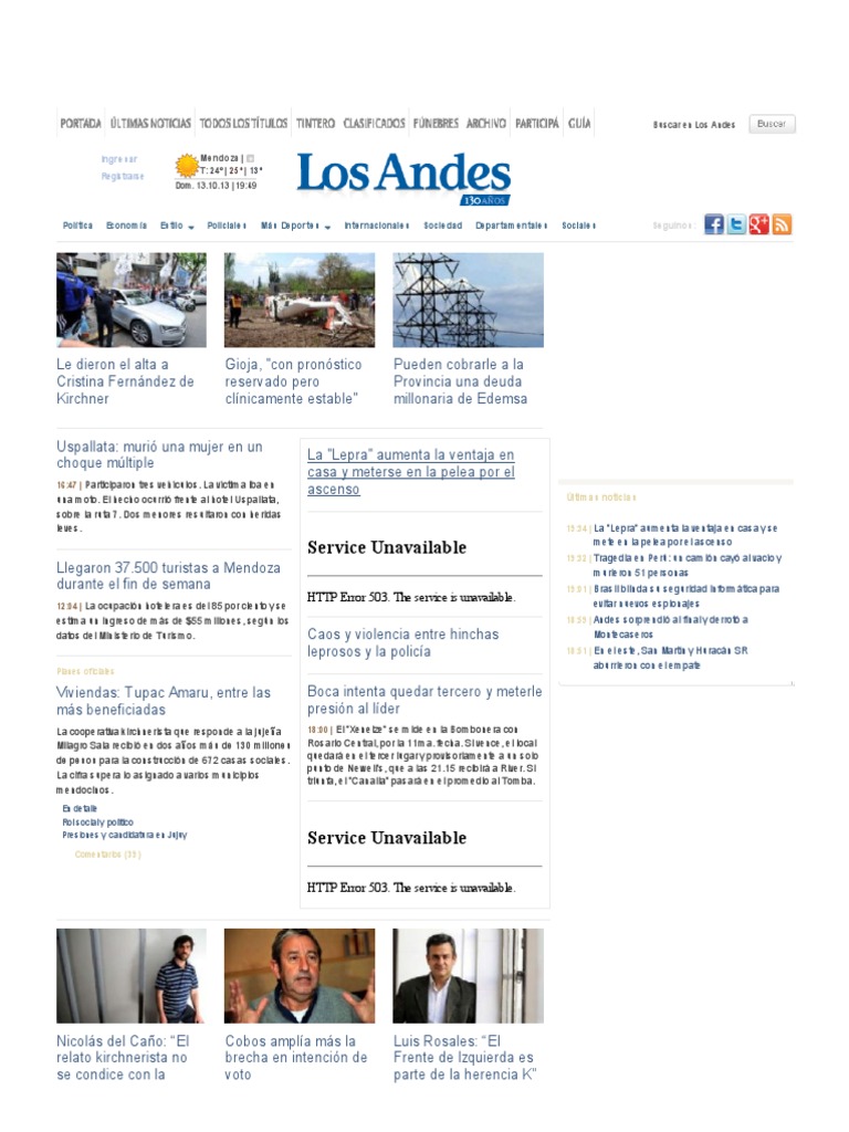 Diario Los Andes - Mendoza - Argentina | PDF | Argentina | Deportes