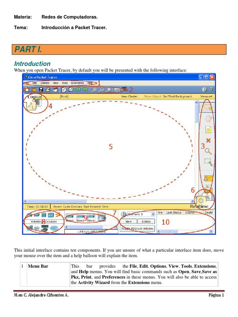 Redes Lab1 IntroPacketTracer | PDF | Graphical User Interfaces | Command Line Interface