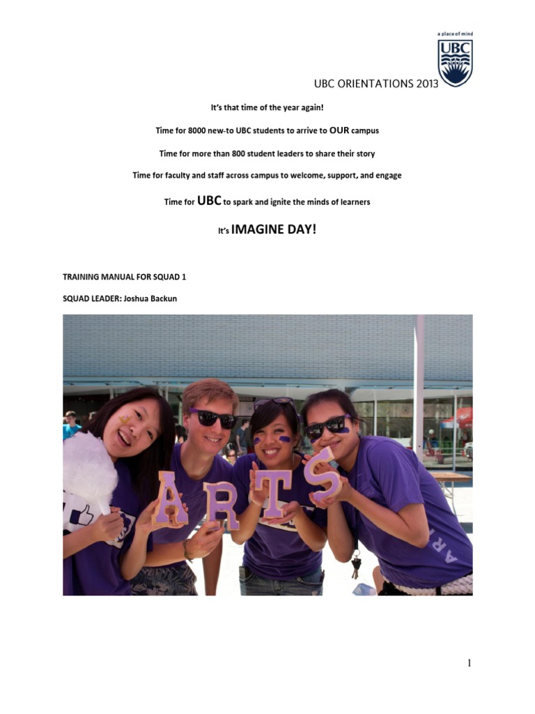 UBC Imagine Day! | Download Free PDF | Emergency Evacuation | Classroom