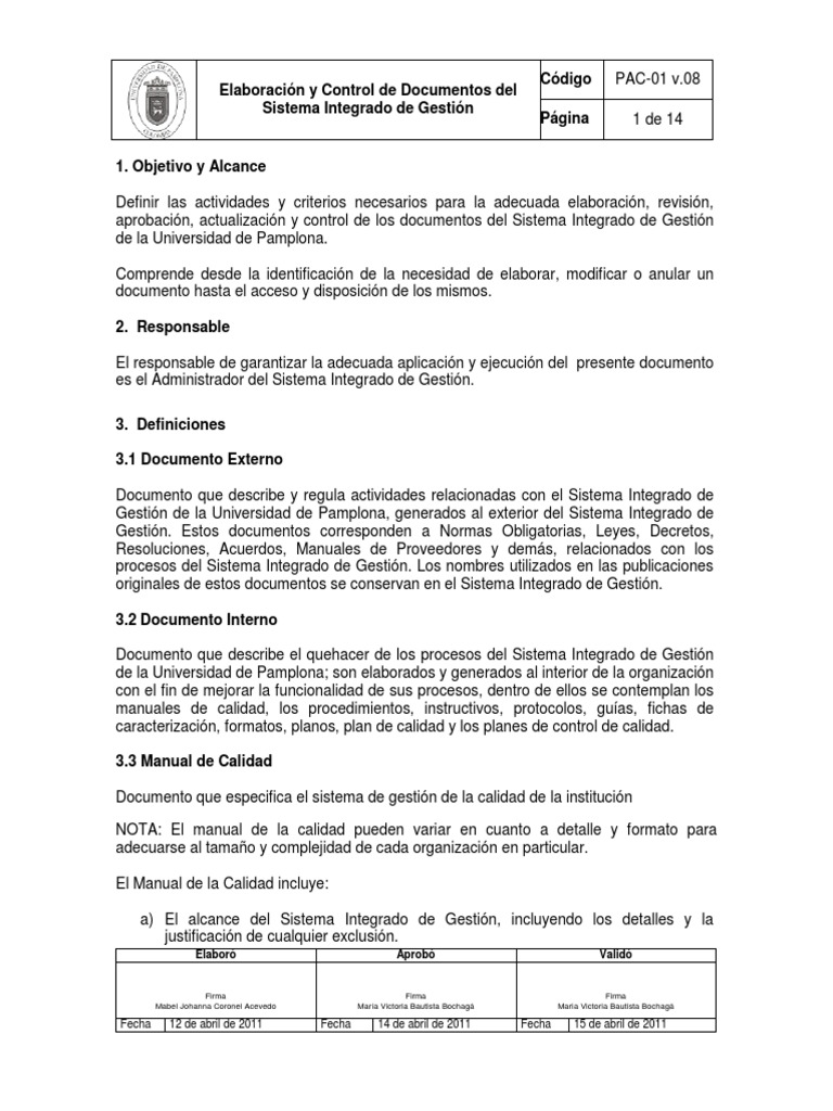 Ejemplo Codificacion Formatos 2 | PDF | Gestión de la calidad | Calidad ...