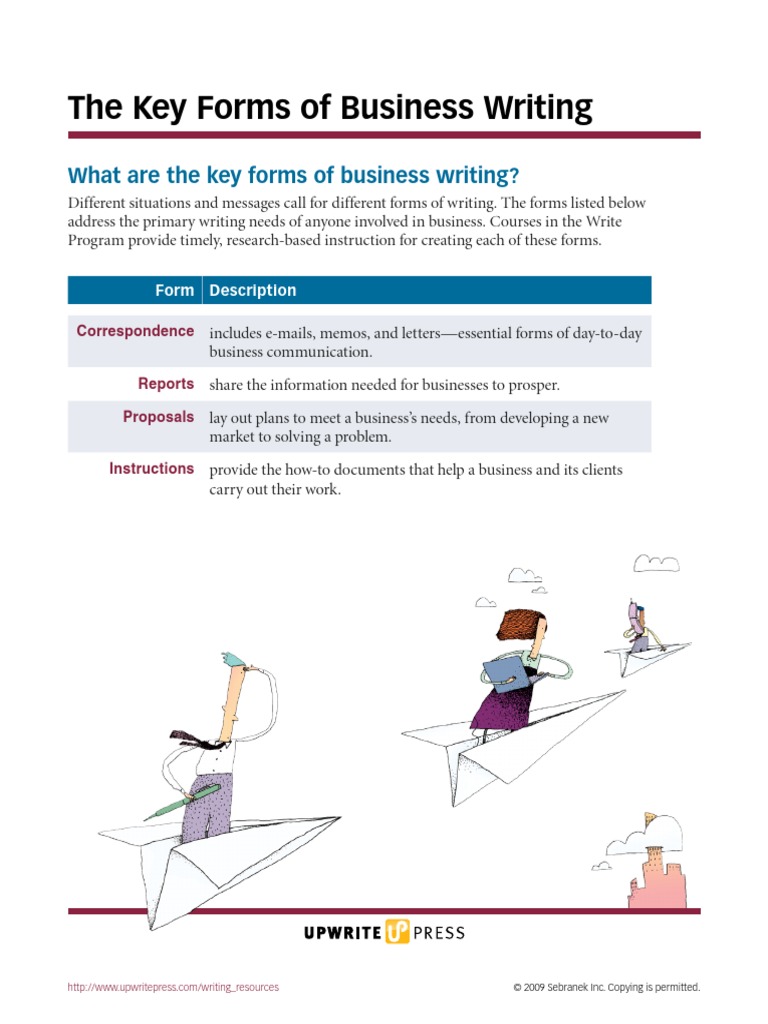 What Are The Key Forms of Business Writing? | PDF | Business