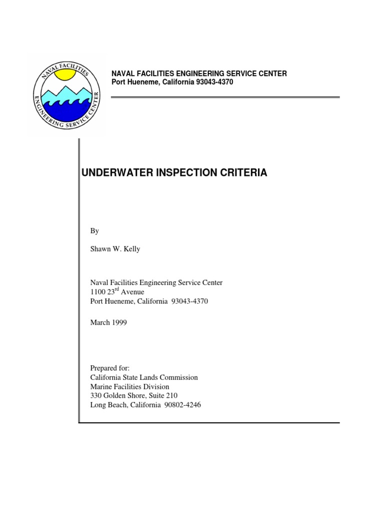 Underwater Inspection Criteria Guide | PDF | Deep Foundation | Scuba Diving