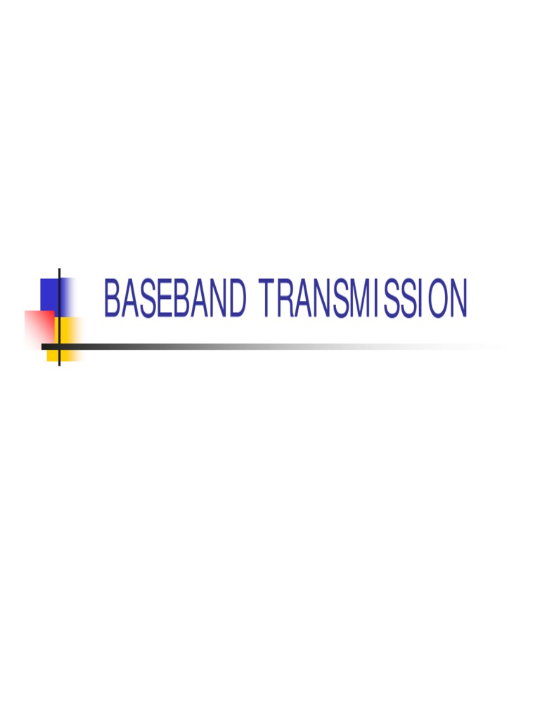 Baseband Transmission PDF | PDF | Spectral Density | Sampling (Signal ...