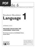 Eqao Sample Test | PDF | Sleep | Shape