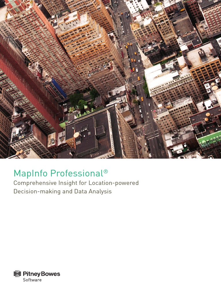 Mapinfo Professional Brochure | PDF | Geographic Information System | Microsoft Access