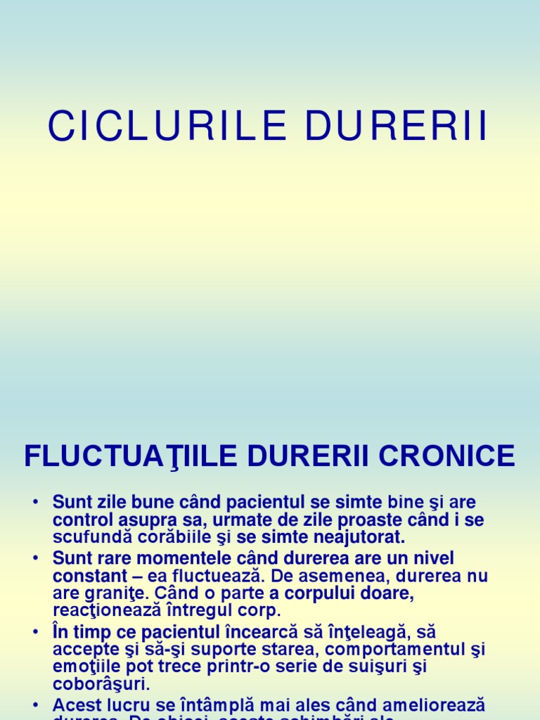 Ciclurile Durerii | PDF