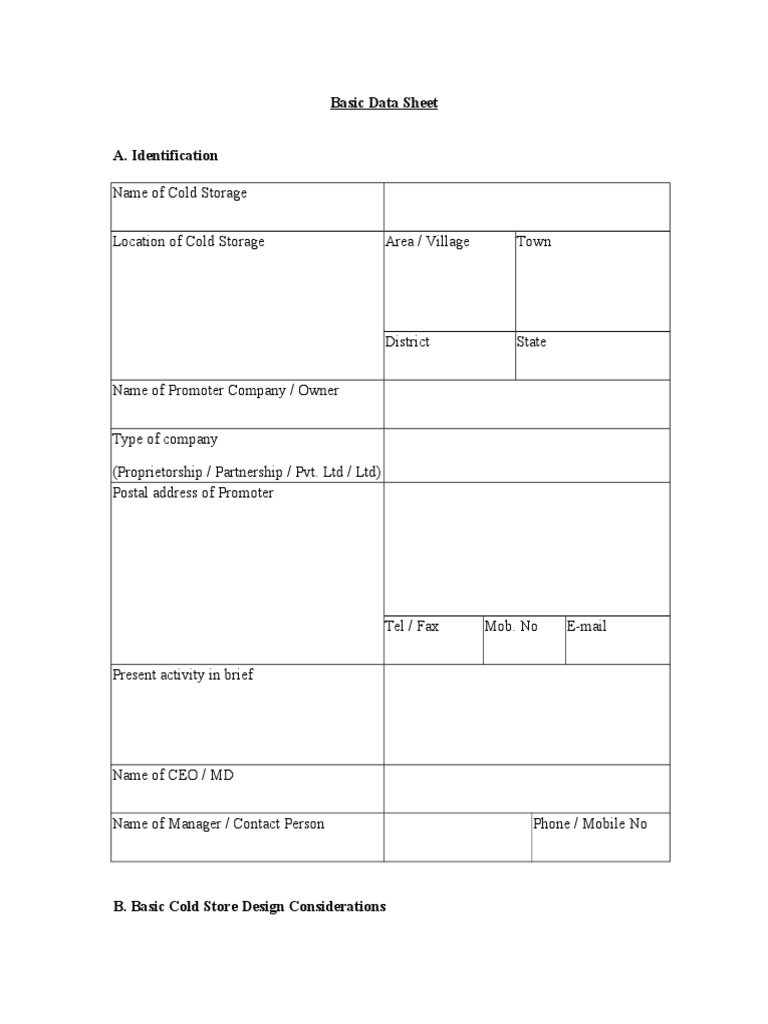 Basic Data Sheet | PDF | Refrigeration | Heat Exchanger