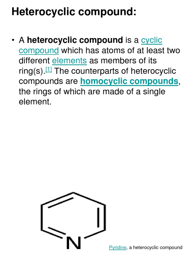 MEDICINAL CHEMISTRY- HETEROCYCLIC COMPOUNDS | Heterocyclic Compound ...