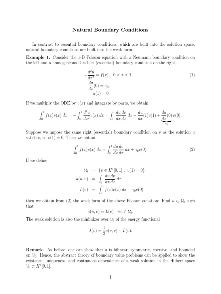Natural Boundary Conditions | Boundary Value Problem | Theoretical Physics