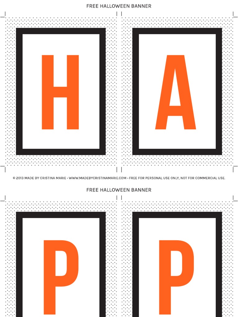 Happy Halloween Banner | PDF