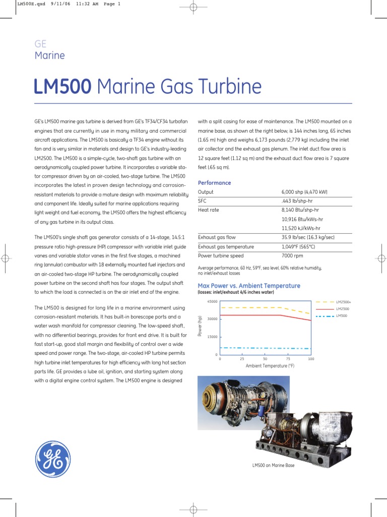datasheet_lm500.pdf | Gas Turbine | Turbine