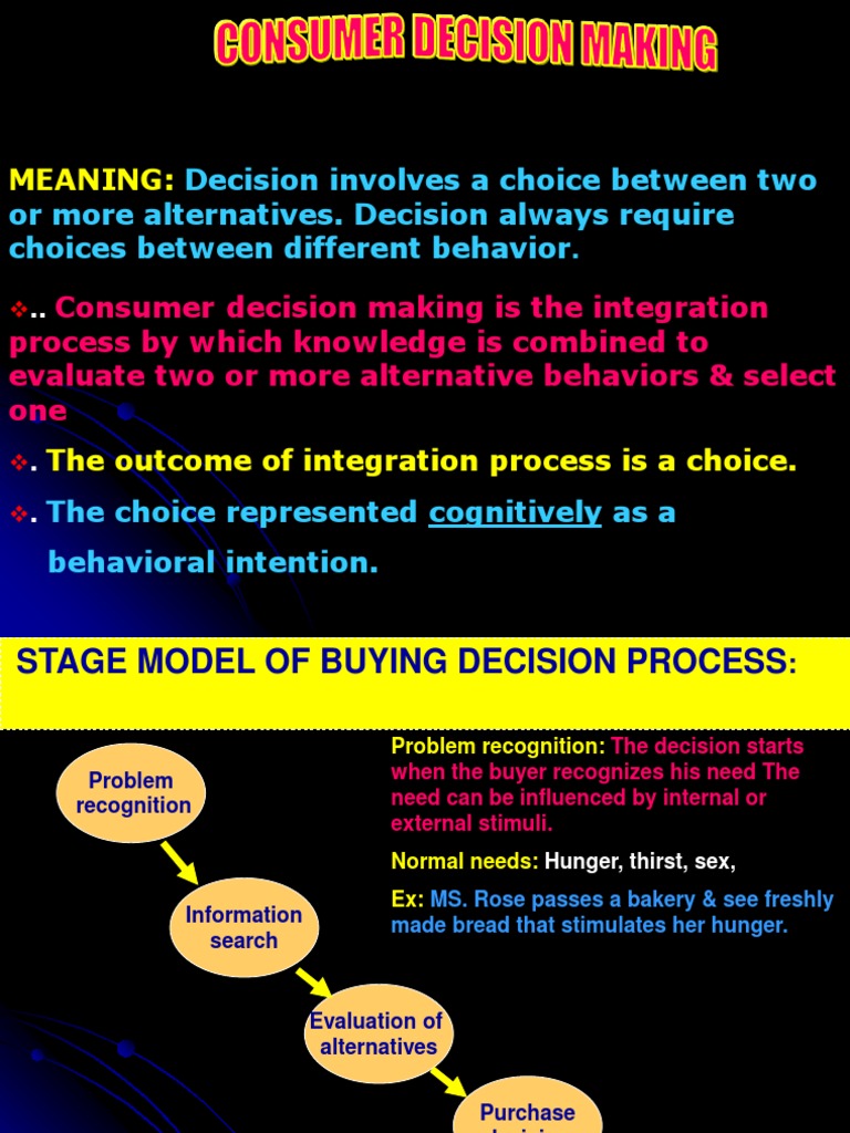 Consumer Decision Making | PDF | Behavior | Neuropsychological Assessment