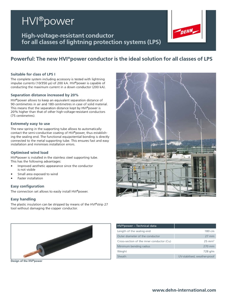 HVI Power: High-Voltage-Resistant Conductor For All Classes of ...
