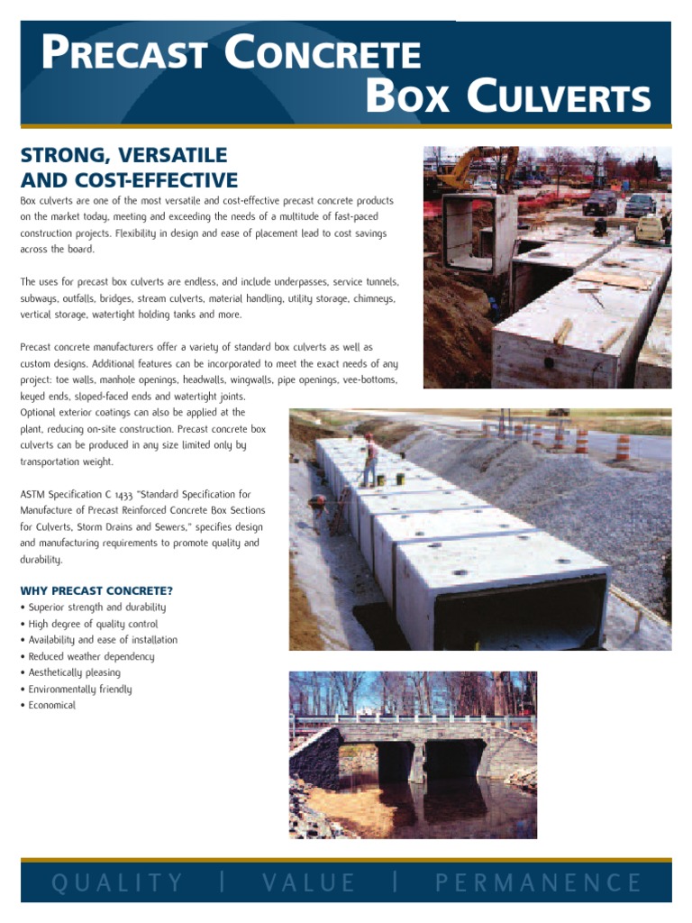 Box Culverts S | PDF | Precast Concrete | Concrete