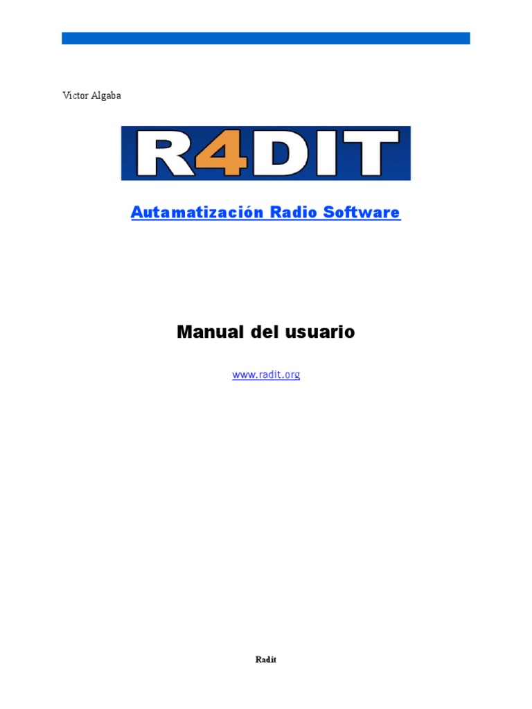Radit | PDF | Archivo de computadora | Software libre
