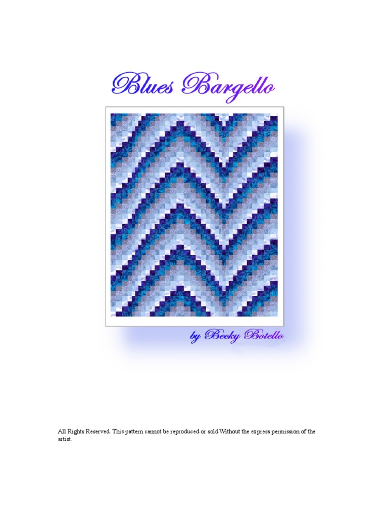 Blues Bargello - BBSew004 | PDF | Quilt | Sewing