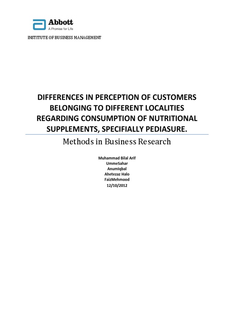 MBR Sample Report | PDF | Consumer Behaviour | Survey Methodology