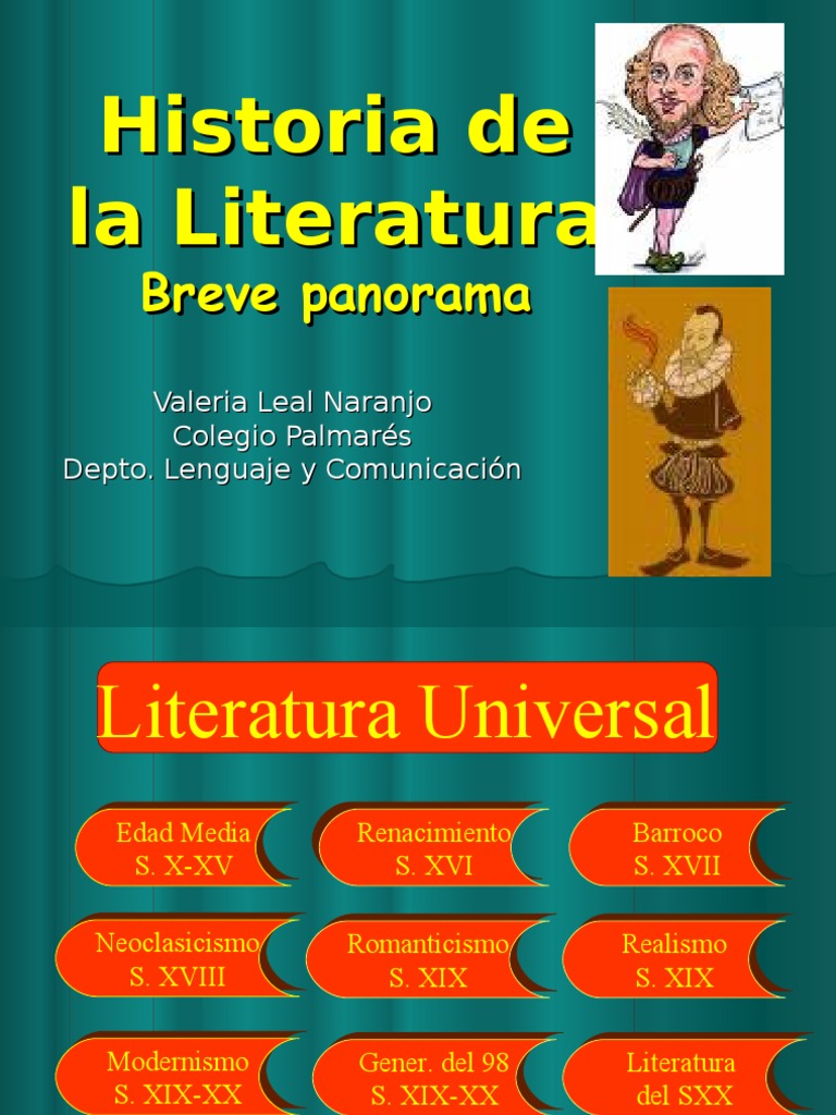 Historia de La Literatura II | PDF | Realismo literario | Teatro