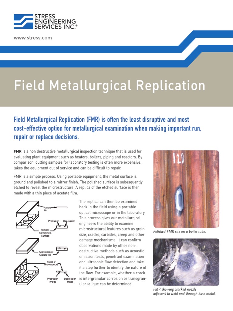 SES - Field Metallurgical Replication | PDF | Metallurgy ...