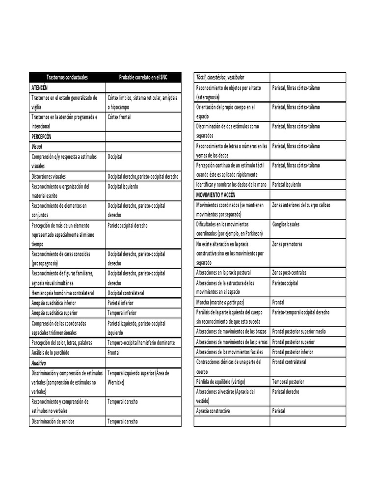 Problemas Conductuales y Correlato SNC | PDF