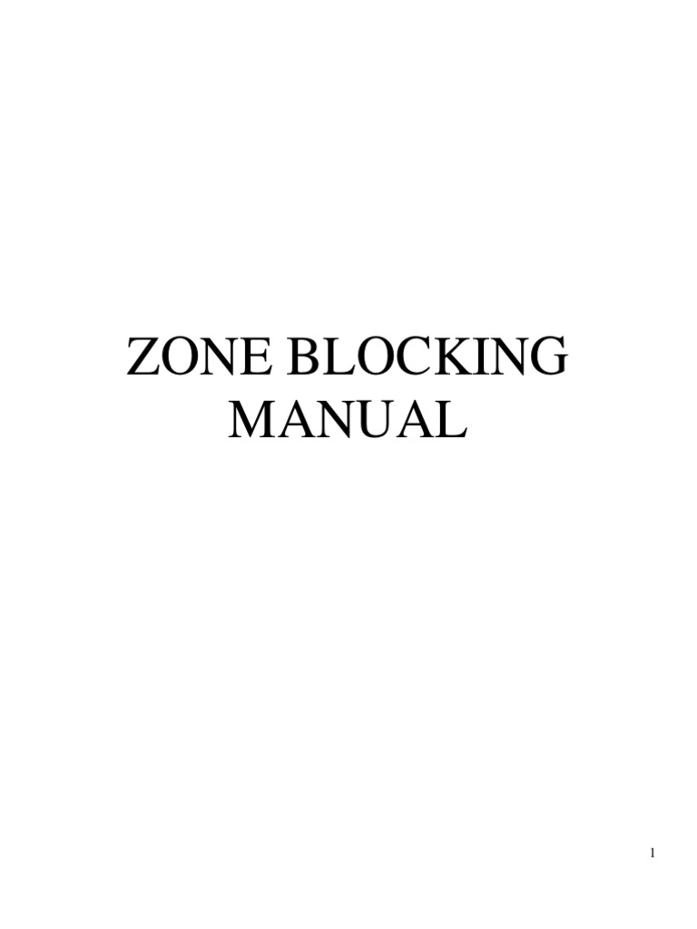 Zone Blocking Techniques Guide | PDF | Teams | Sport Variants