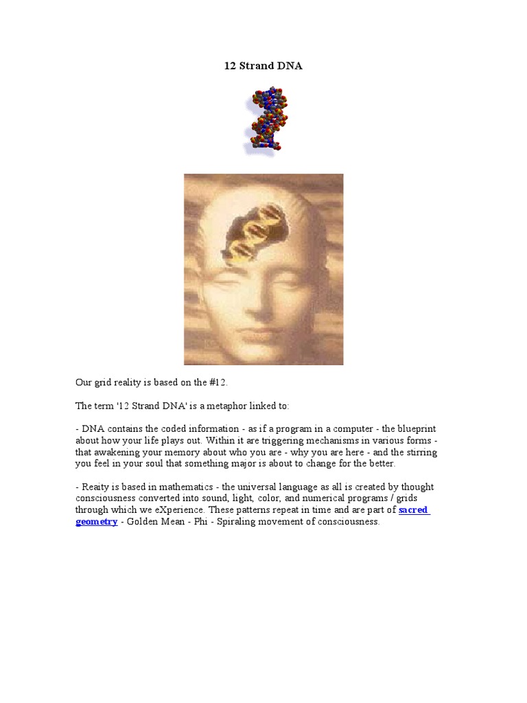 12 Strand DNA | Download Free PDF | Dna | Soul