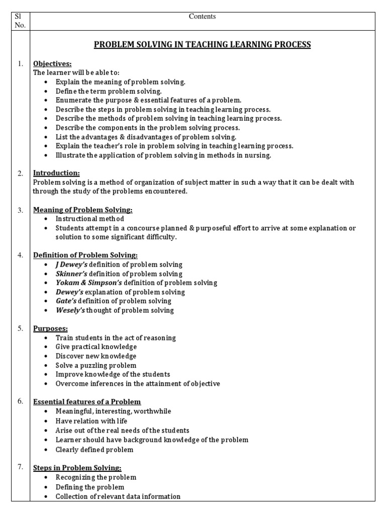 Problem Solving | PDF | Inductive Reasoning | Learning