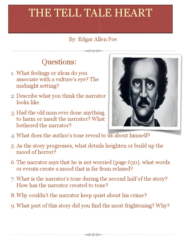 The Tell-Tale Heart: Study Questions | PDF