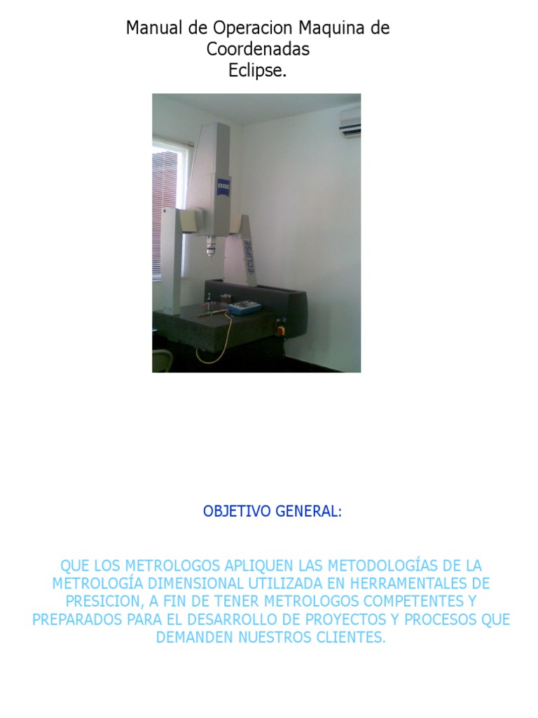 Manual CMM Manager | PDF | Calibración | Herramientas