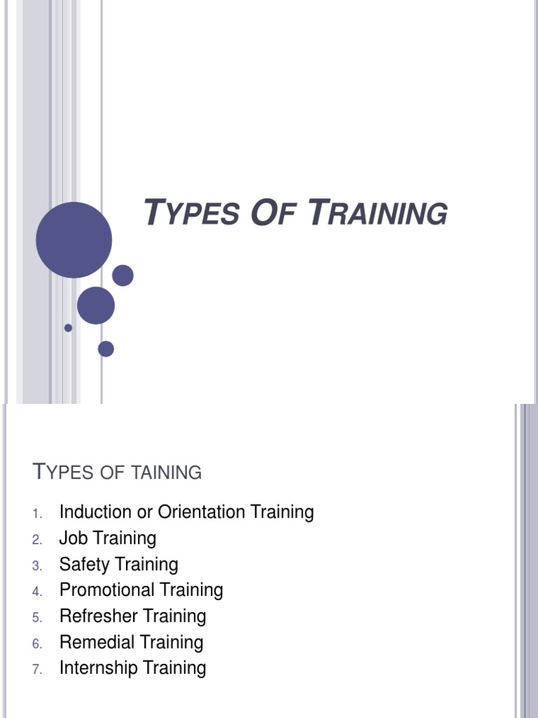 Types Of Training Hrm Pdf Mentorship Employment