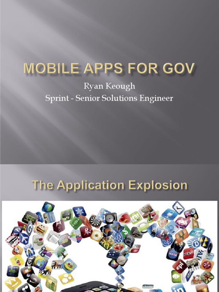 Cool Mobile Apps in Government - Ryan Keough | PDF