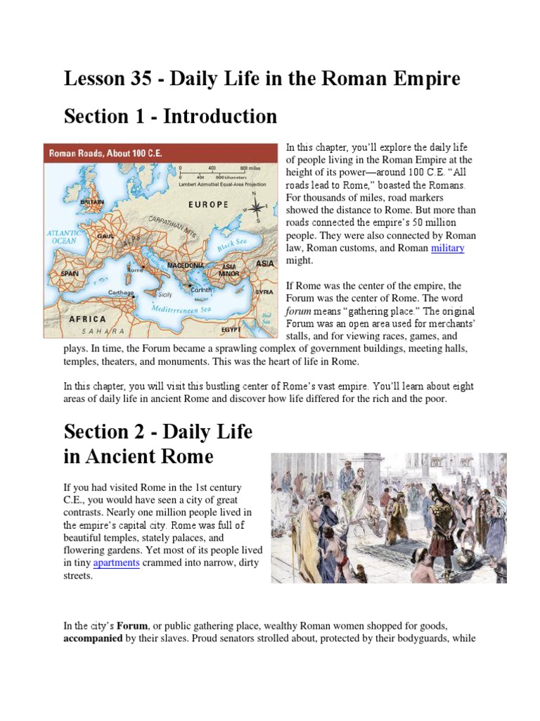 daily life in roman empire text | Ancient Rome | Gladiator