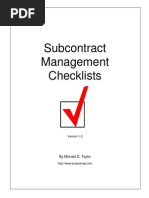 Project Mobilisation Schedule/ Checklist | PDF | Business
